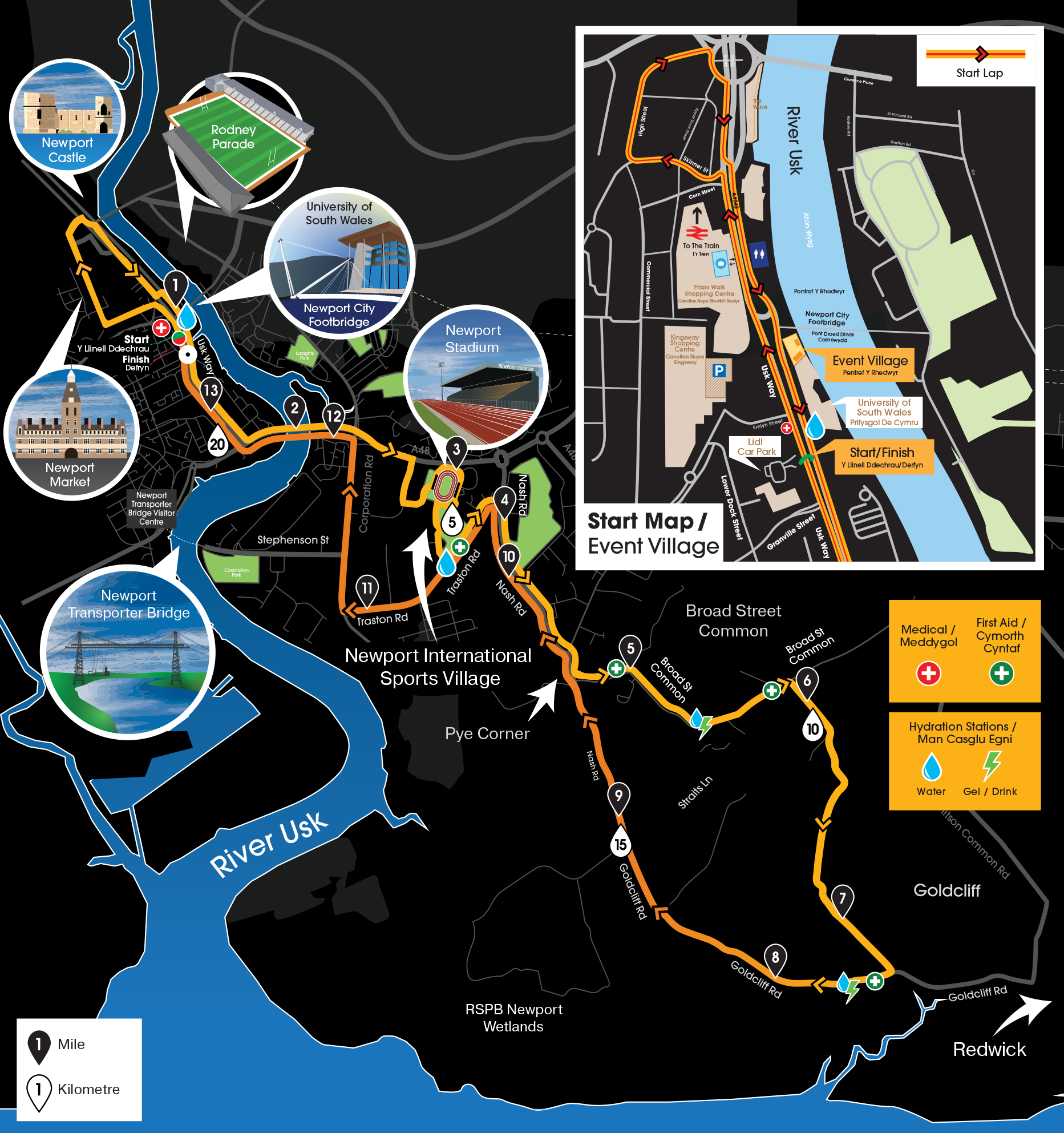 Half Marathon Route | ABP Newport Marathon Festival