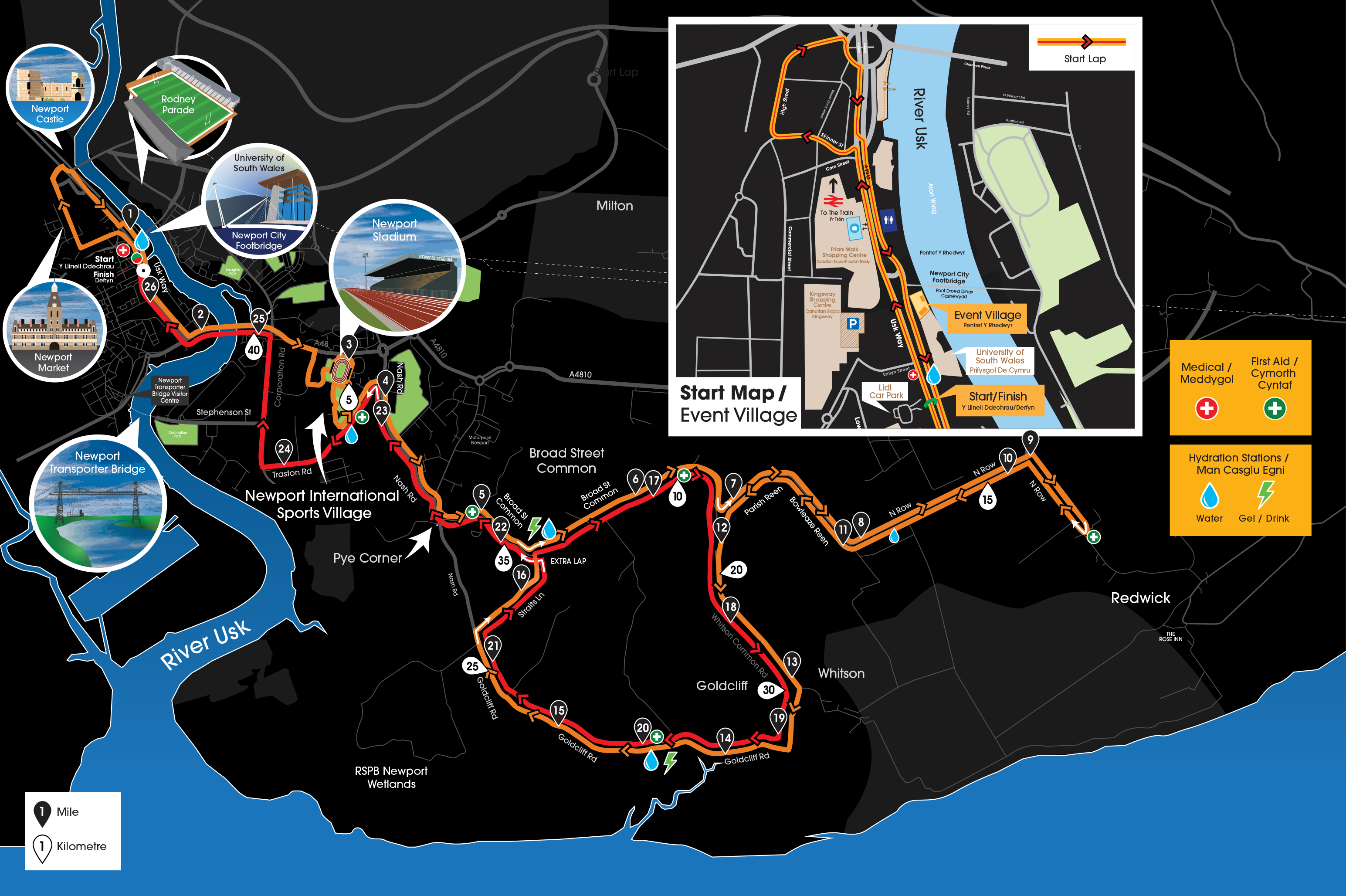 Marathon Route | ABP Newport Marathon Festival
